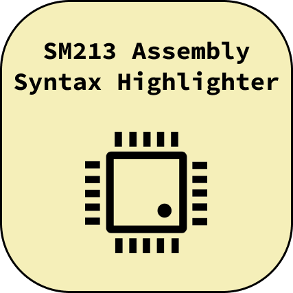 SM213 Assembly Syntax Highlighting - Visual Studio Marketplace